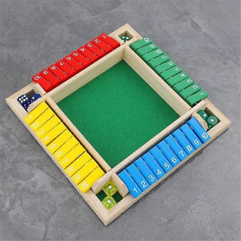 Wooden Board Table Math Game 1-4 Players Large Wooden Board Game ...