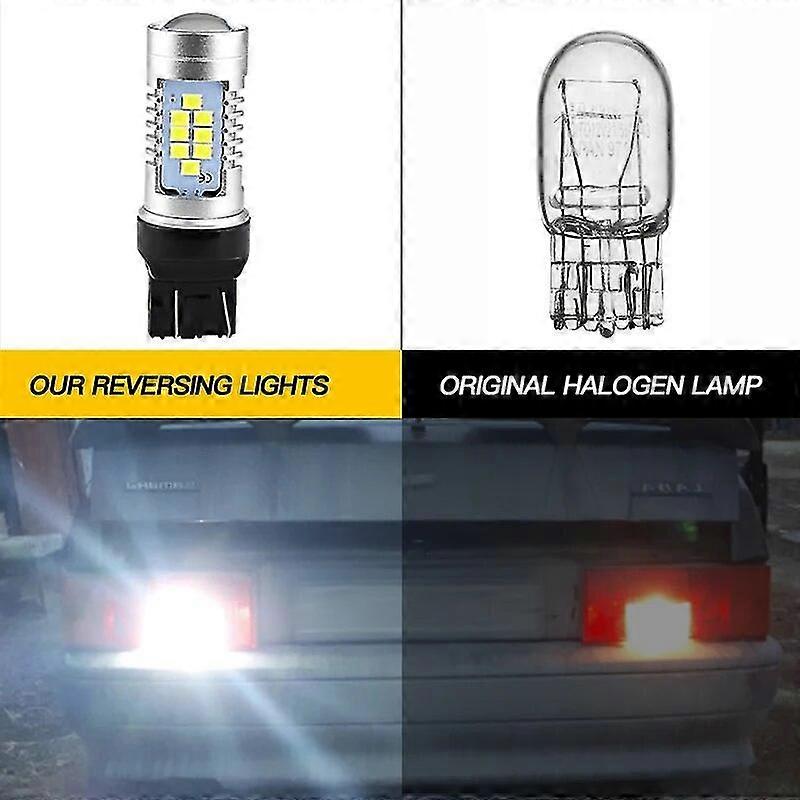 2pcs Canbus No Error Led Reverse Light Blub Backup Lamp W21w 7440 T20 ...