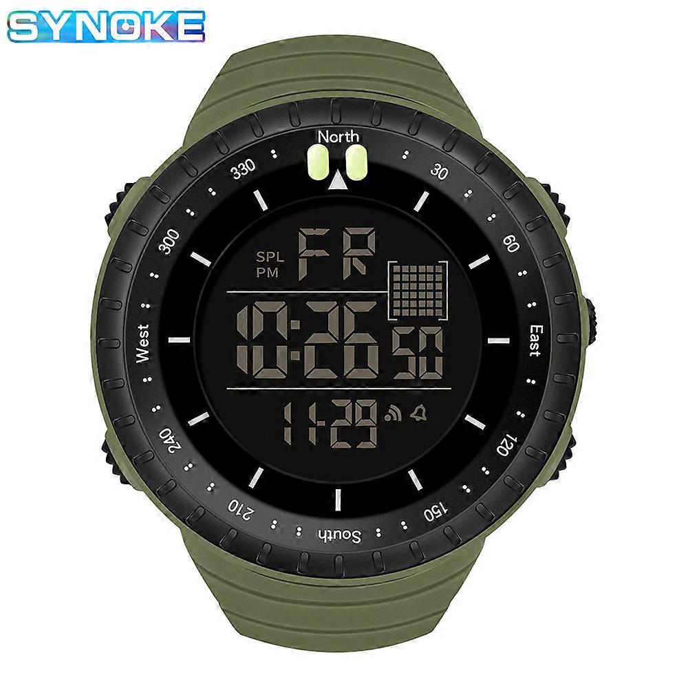 SYNOKE New Men's Watches Outdoor Sport Military Digital Watch 50M ...