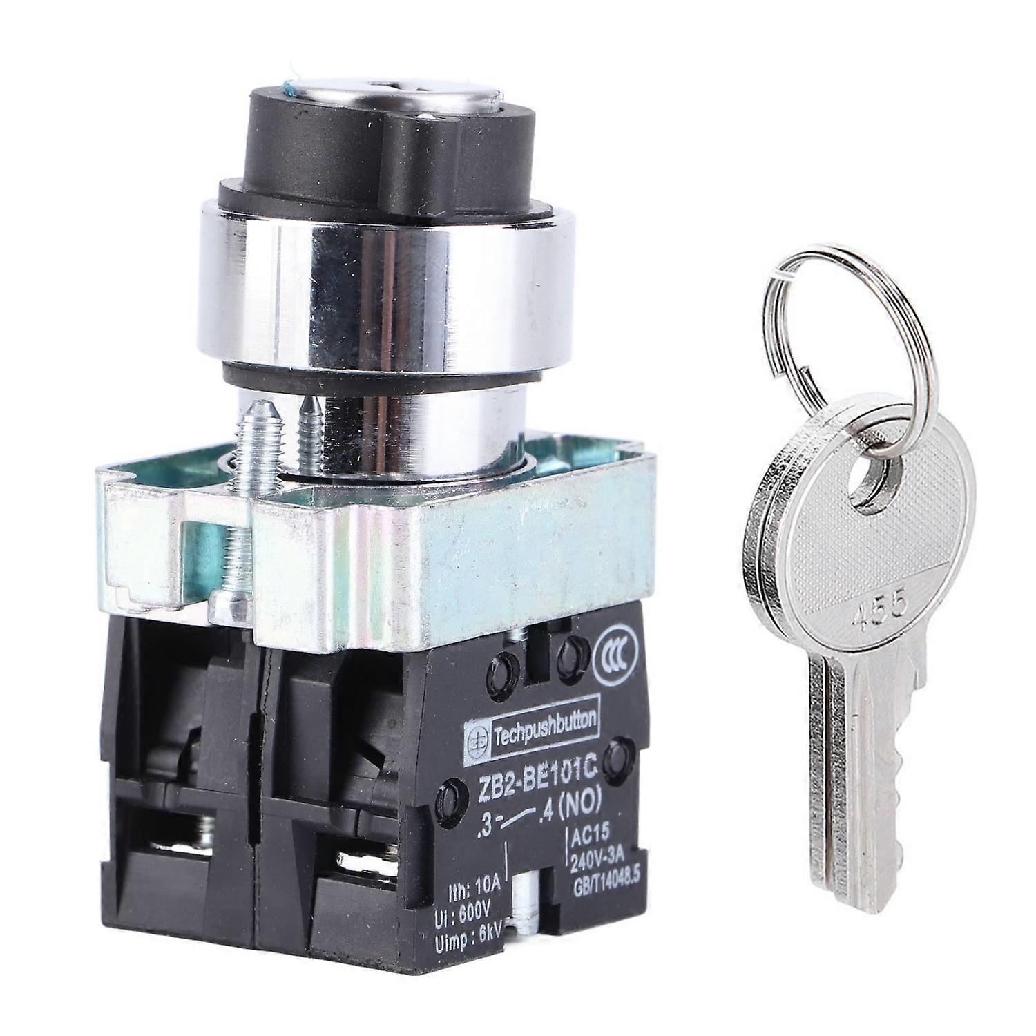 2 Position Key Switch Self‑Reset Power Lock Conversion Rotation Locking ...