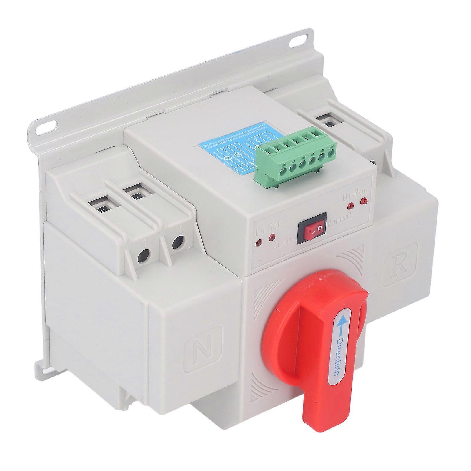 2P Mini Dual Power Transfer Switch Automatic Manual Operation ...