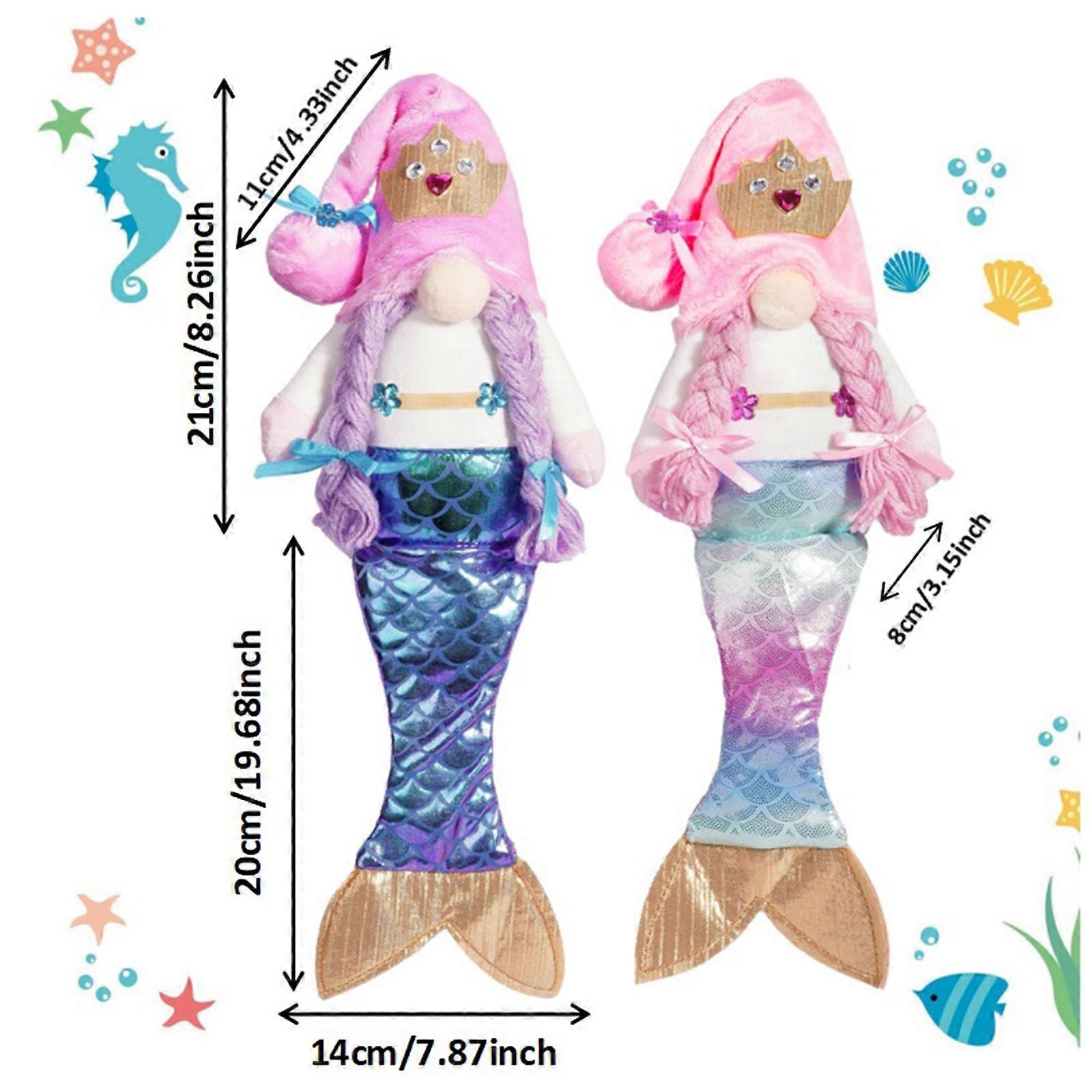 Ocean Festival Doll Mermaids Doll Quality Velvets Cloth Ocean Faceless ...