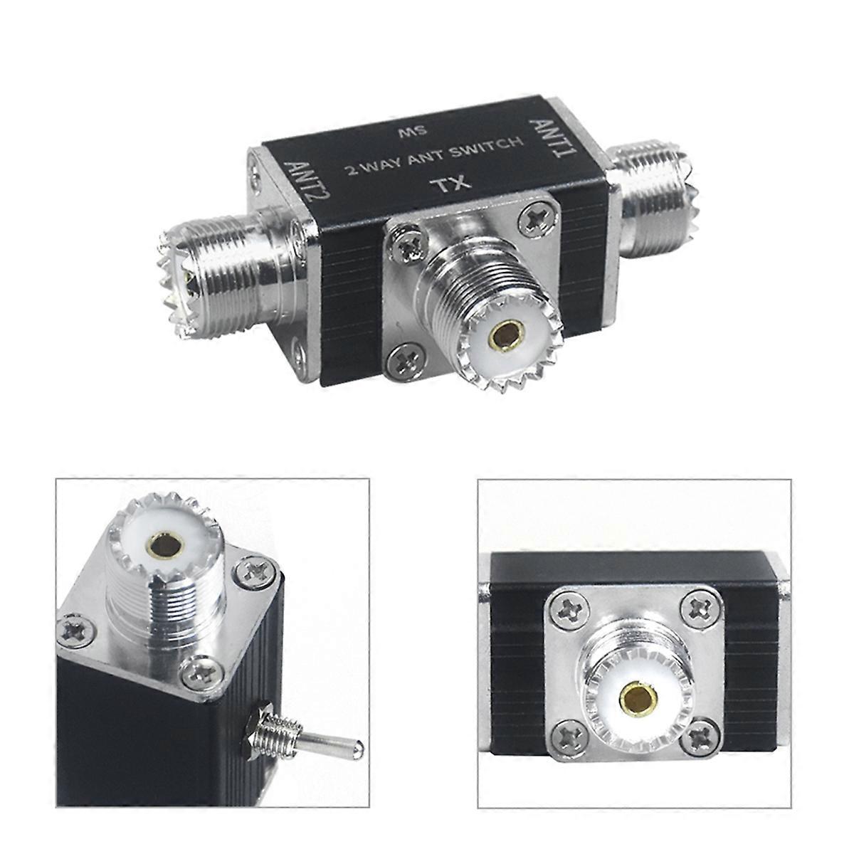 2-Way Manual Coaxial Antenna Switch - 1 Input & 2 Outputs, Rotary ...