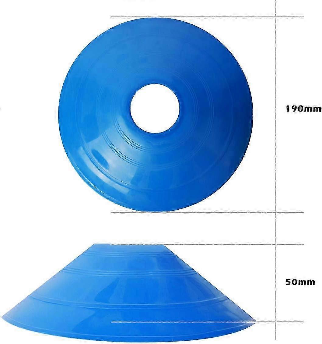 50 Pieces Football Training Cones Set, Sports Cones 5 Color Coded ...