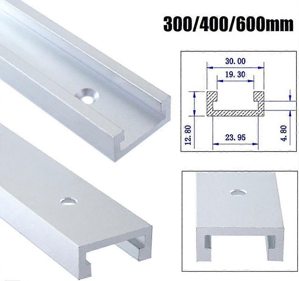 T-Track 30 Type T-Slot Rail 600 mm Aluminium Alloy Woodworking Slide ...