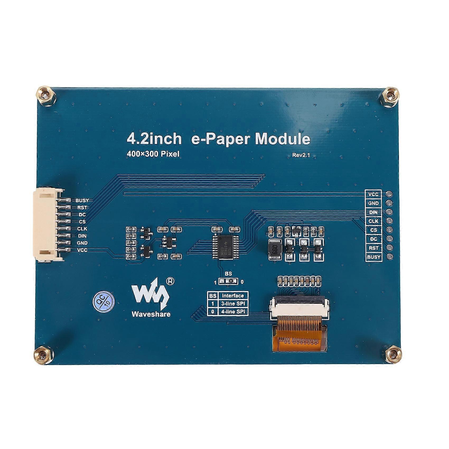 Waveshare 4.2 Inch E-Ink Display Module for Raspberry Pi 4 B E-Paper ...