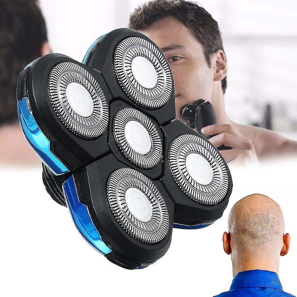 5 Head Shaver Heads, Shaver Replacement For Electric Razor Shaving Bald ...