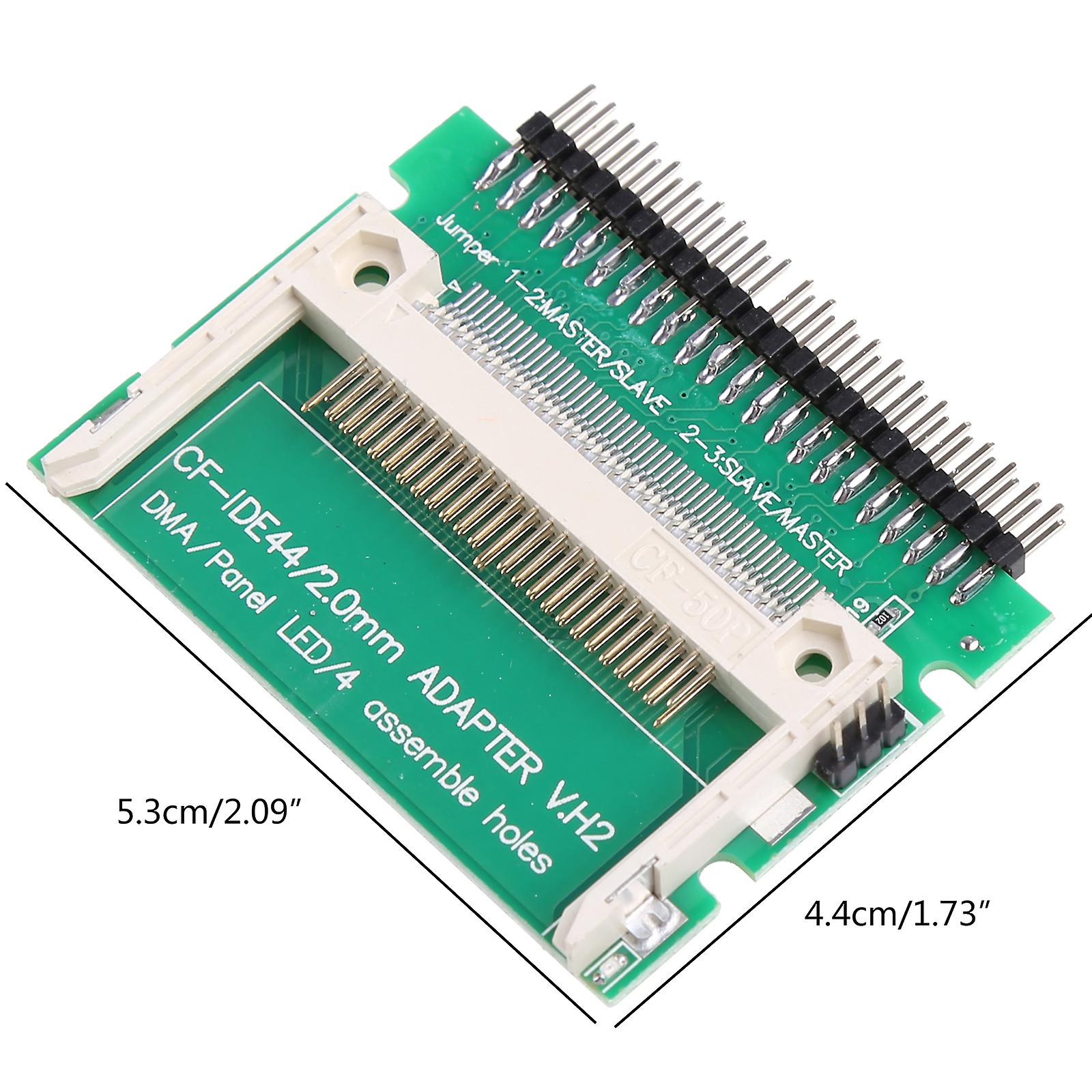 CF Compact Flash Memory Card to Laptop 2.5" 44 Pin Drive Board HDD IDE ...