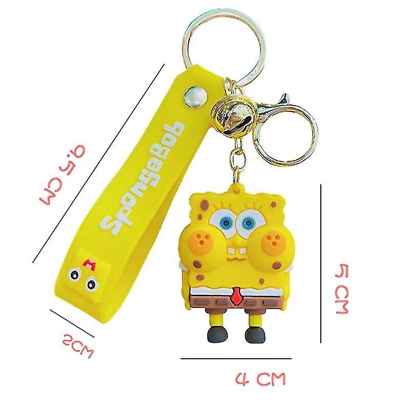 Wicked Spongebob Squarepants Cute Anime Keychain Doll Patrick Star Car ...