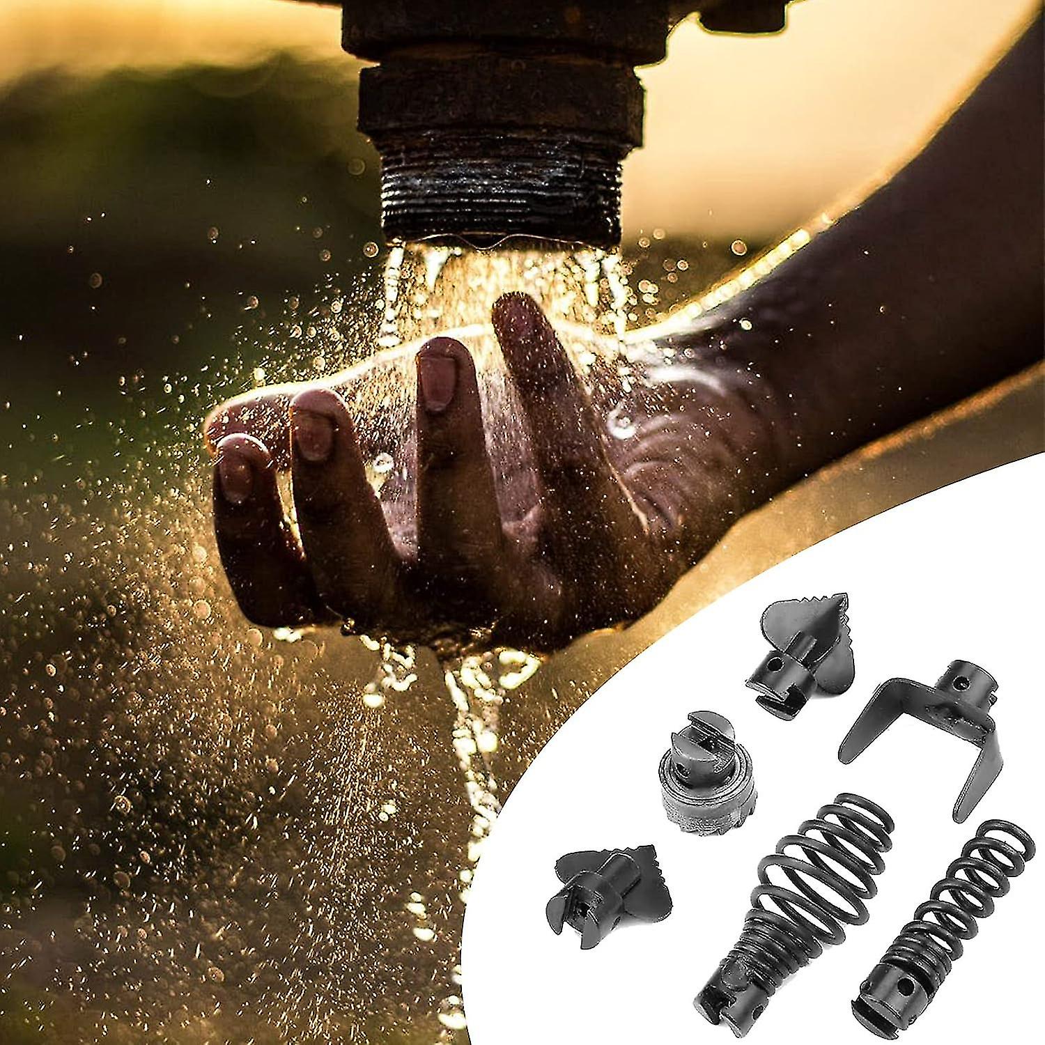 7 PCS Drain Cleaner Combination Cutter Head Set, Cutter Head for ...