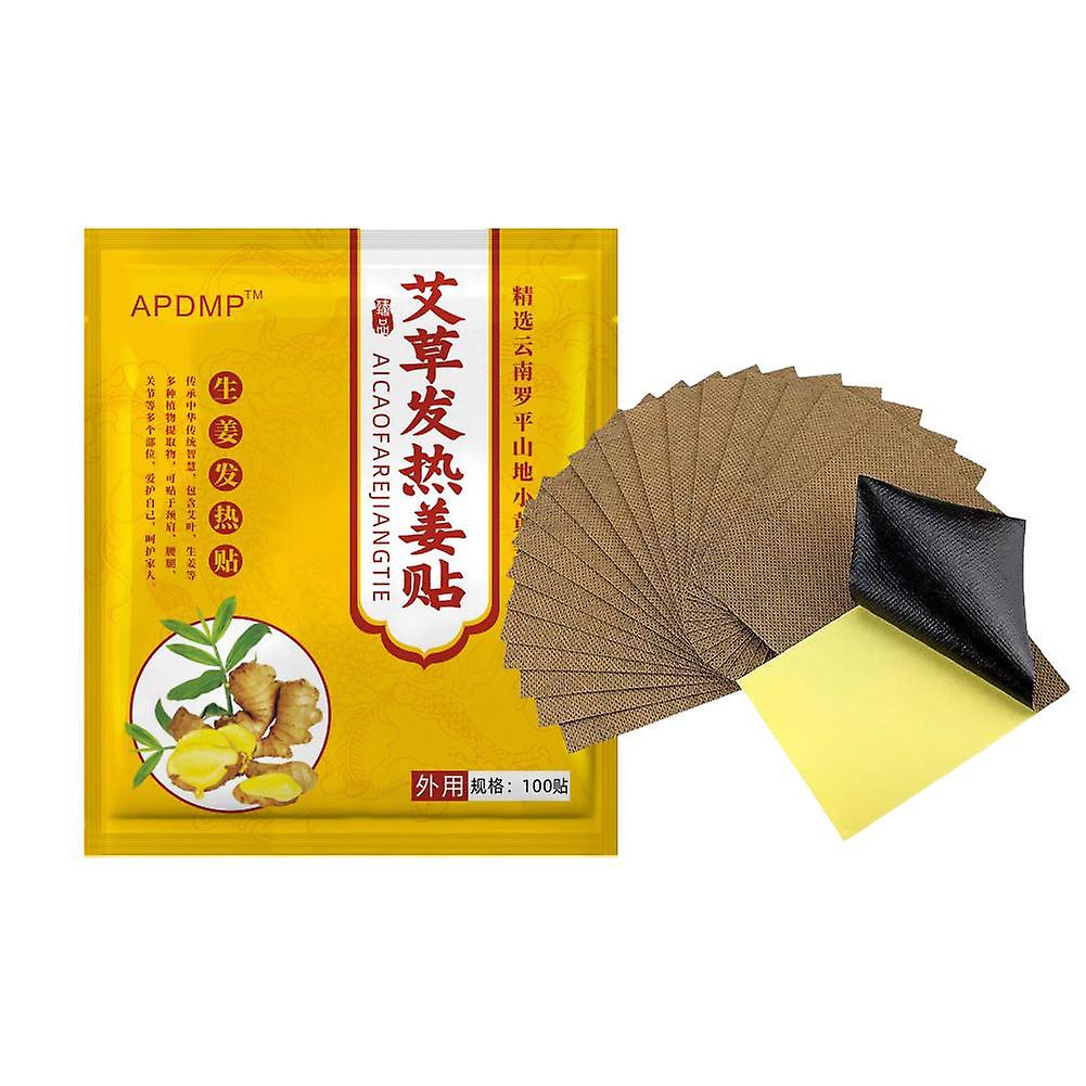Mugwort Ginger Patches 100 Pcs Chinese Medicine Ginger Foot Patches ...