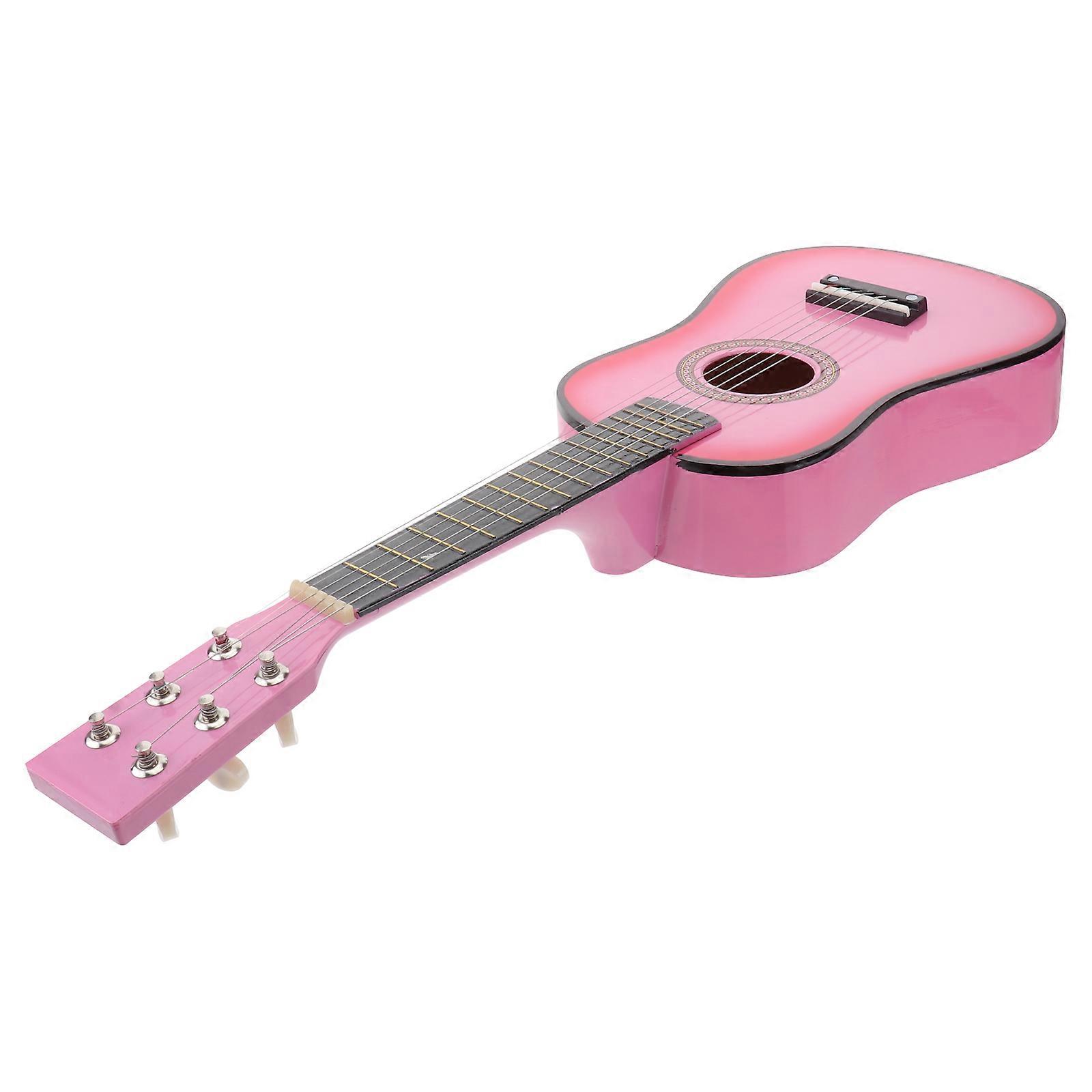 23 Inch Wood Toys Folk Guitar Kids Birthday Gift Ukeleles Kids Beginner ...