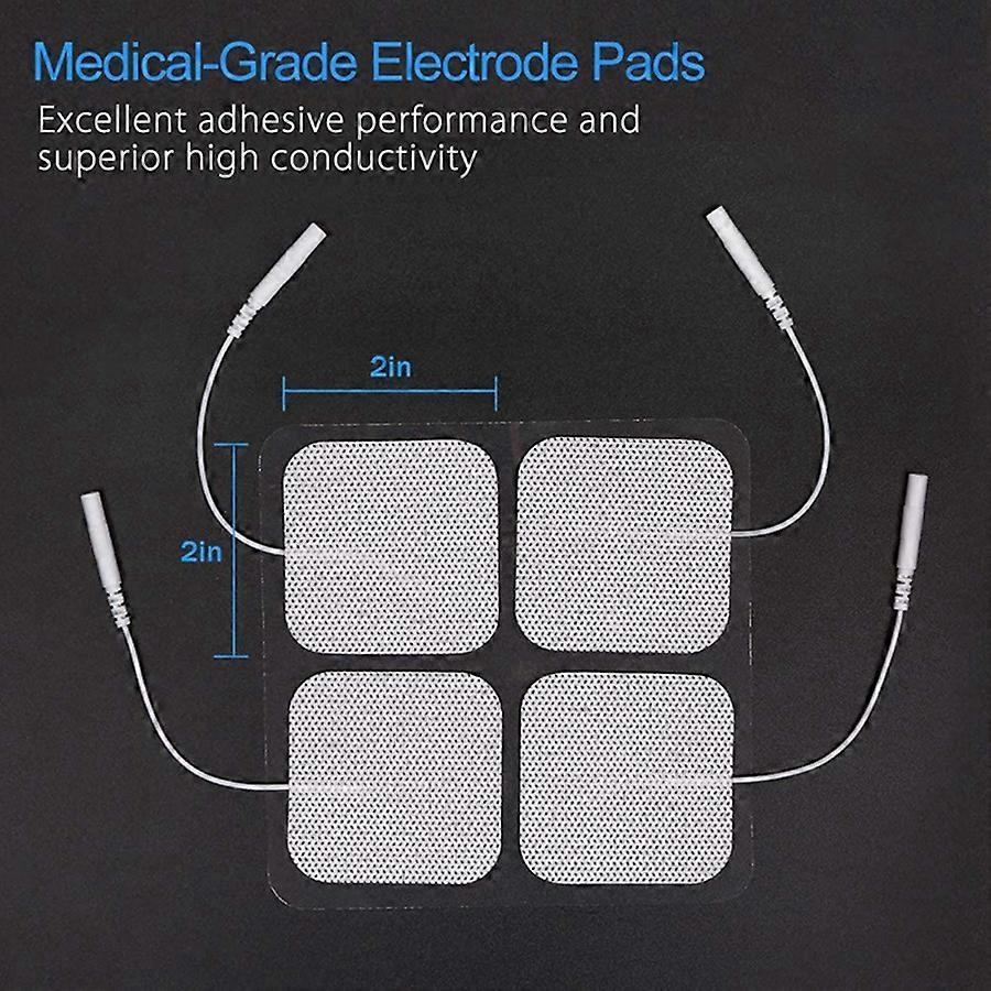 40pcs TENS Unit Pads, 2X2 Electrodes for EMS Muscle Stimulator ...