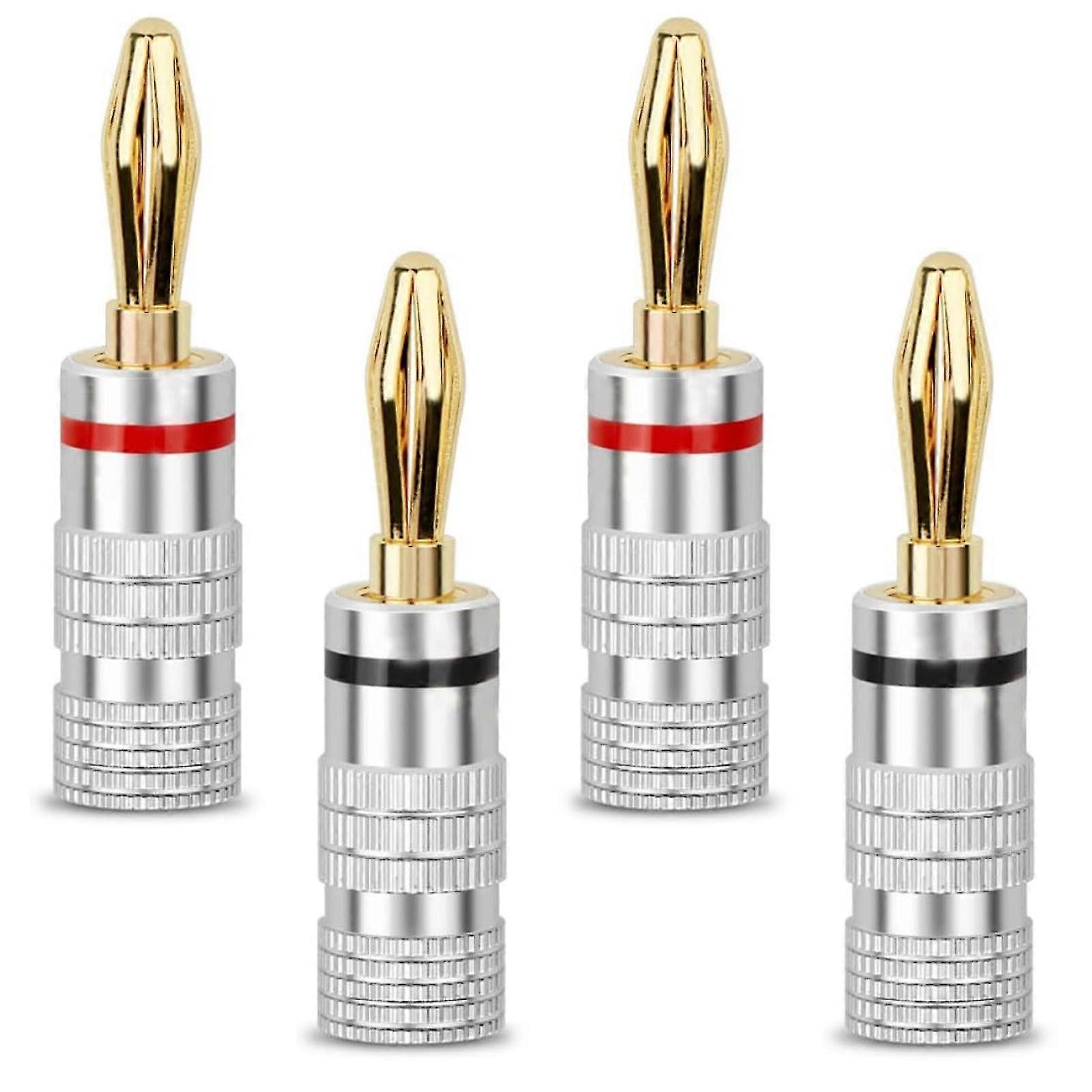 Nakamichi Excel Series 24k Gold Plated Banana Plug 12 AWG - 18 AWG ...