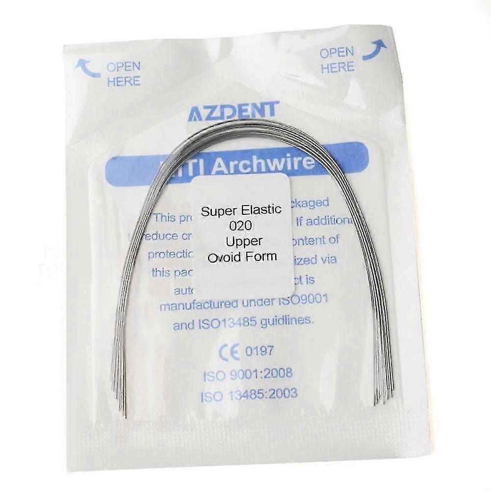 10pcs Dental Orthodontics Arch Wire Super Elastic Niti Round Ovoid ...