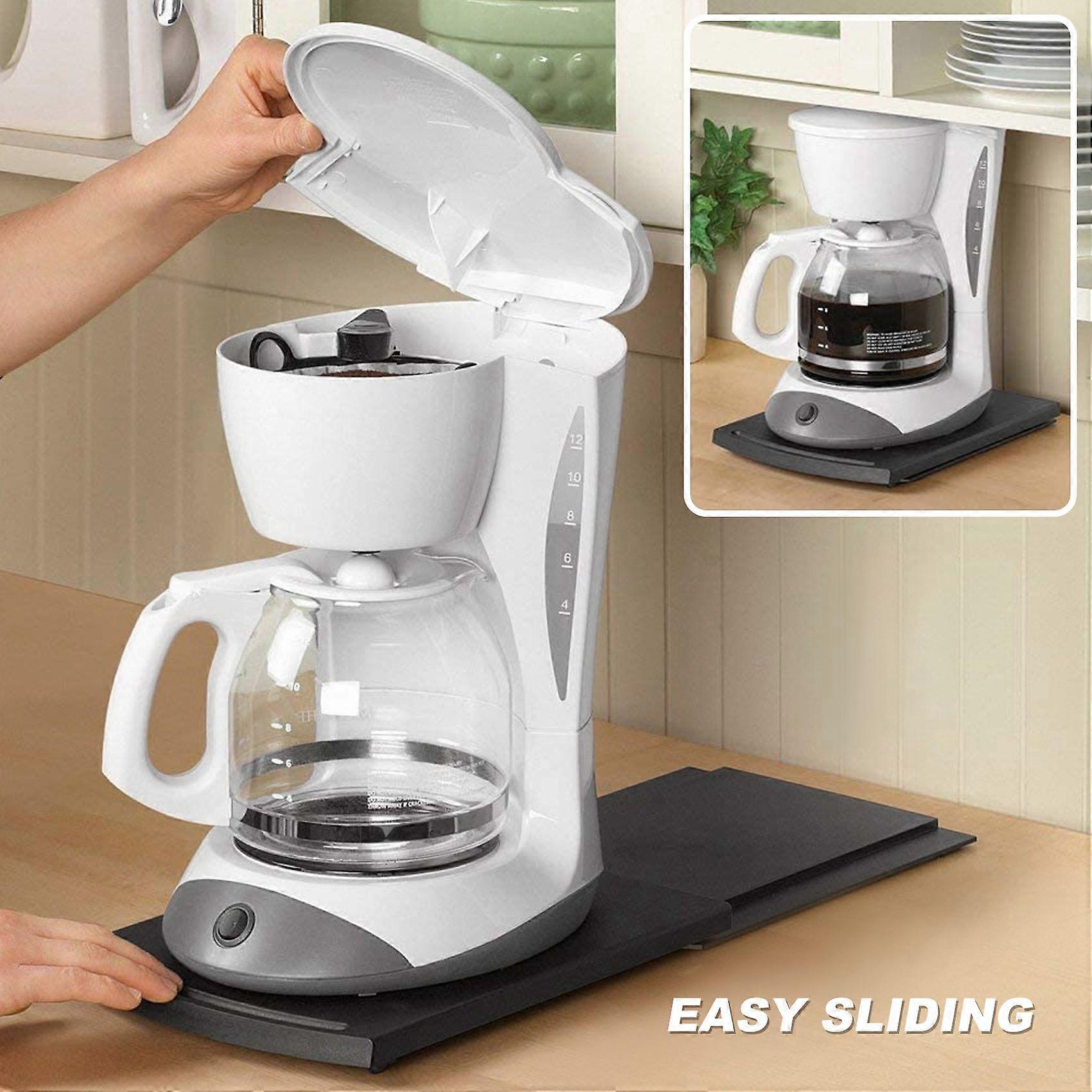 Versatile Movable Coffee Tray 25 lbs Coffee Maker Sliding Tray Stand ...