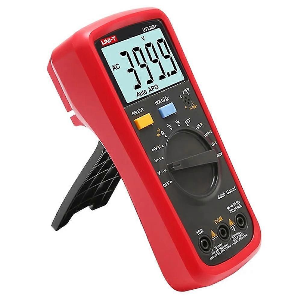 UNI-T UT136B+ Digital Multimeter 4000 Count AC DC Voltmeter Ammeter Ohm ...