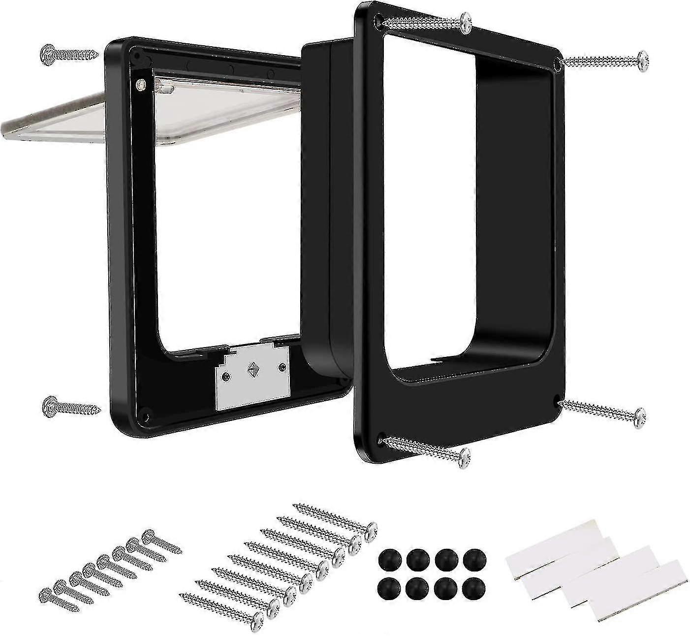 Cat Flap Magnetic Pet Door With Rotary 4 Way Lock For Cats, Kitties ...