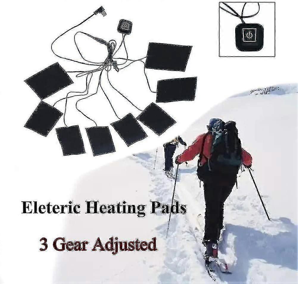 Usb Charged Clothing Heating Pad Electric Heating Sheet With 3 Gear ...