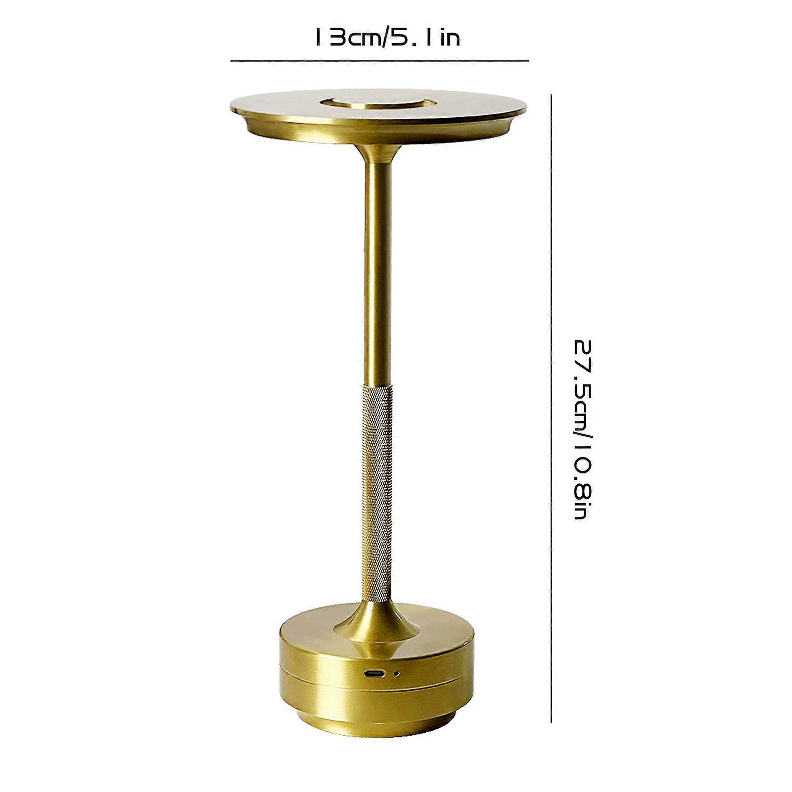 Cordless Table Lamp Rechargeable LED Desk Bedside Lamp Dimmable Small ...