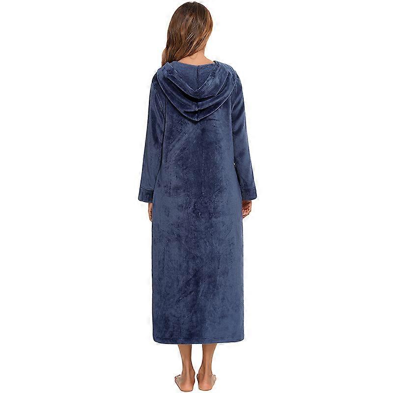 Loose Fleece Women's Dressing Gown Robe Warm House Robes | Fruugo UK
