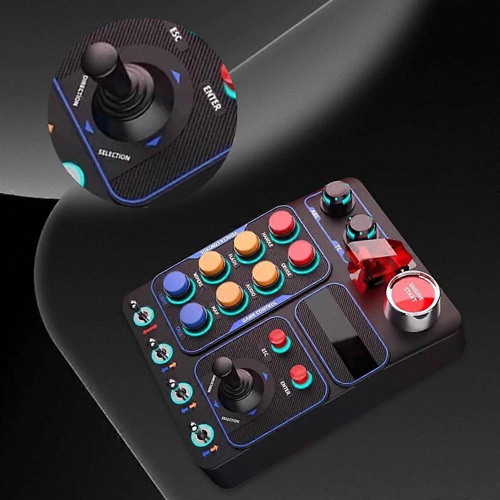 PXN CB1 Sim Racing Button Box+RGB Lighting & Buttons for Euro Truck ...