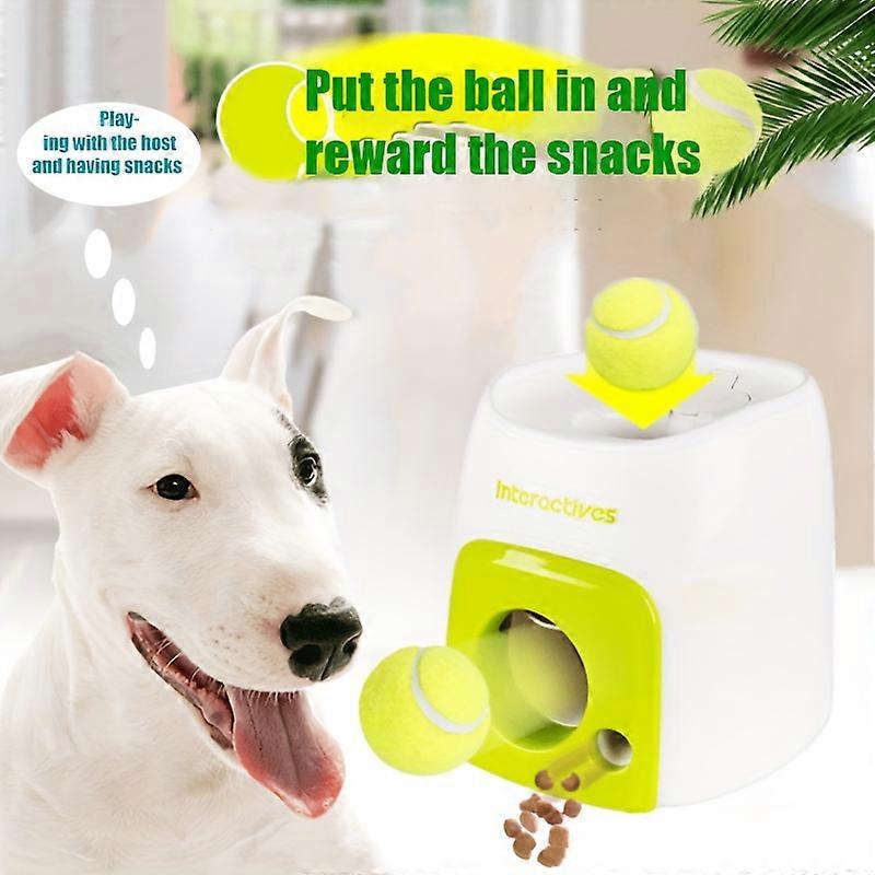 "Innovative" Interactive Dog Tennis Ball Reward Machine with Treat ...