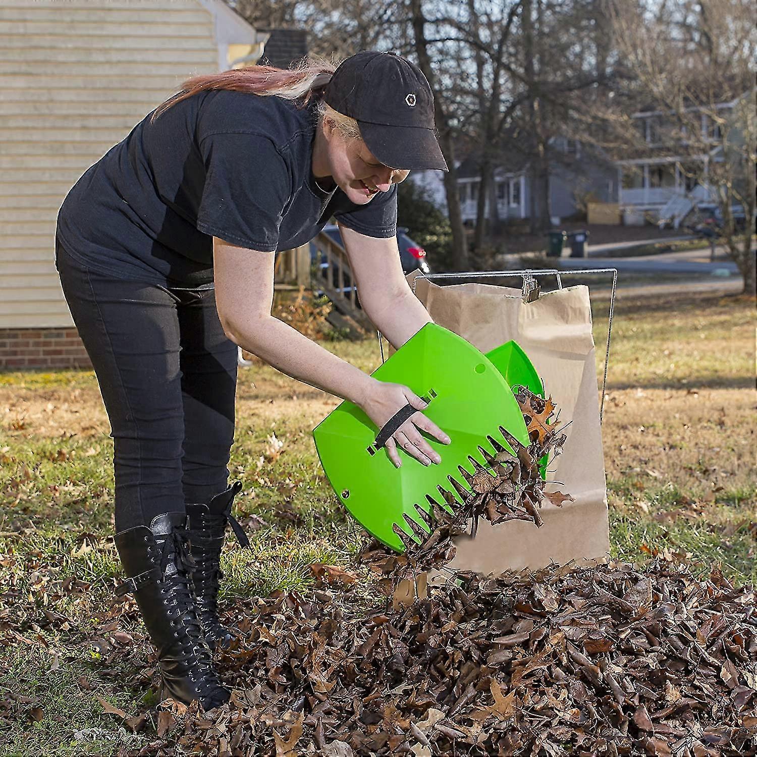 Lawn S - Easy And Durable En Hand Rake And Yard Leaf Scoop Tool | Fruugo SE