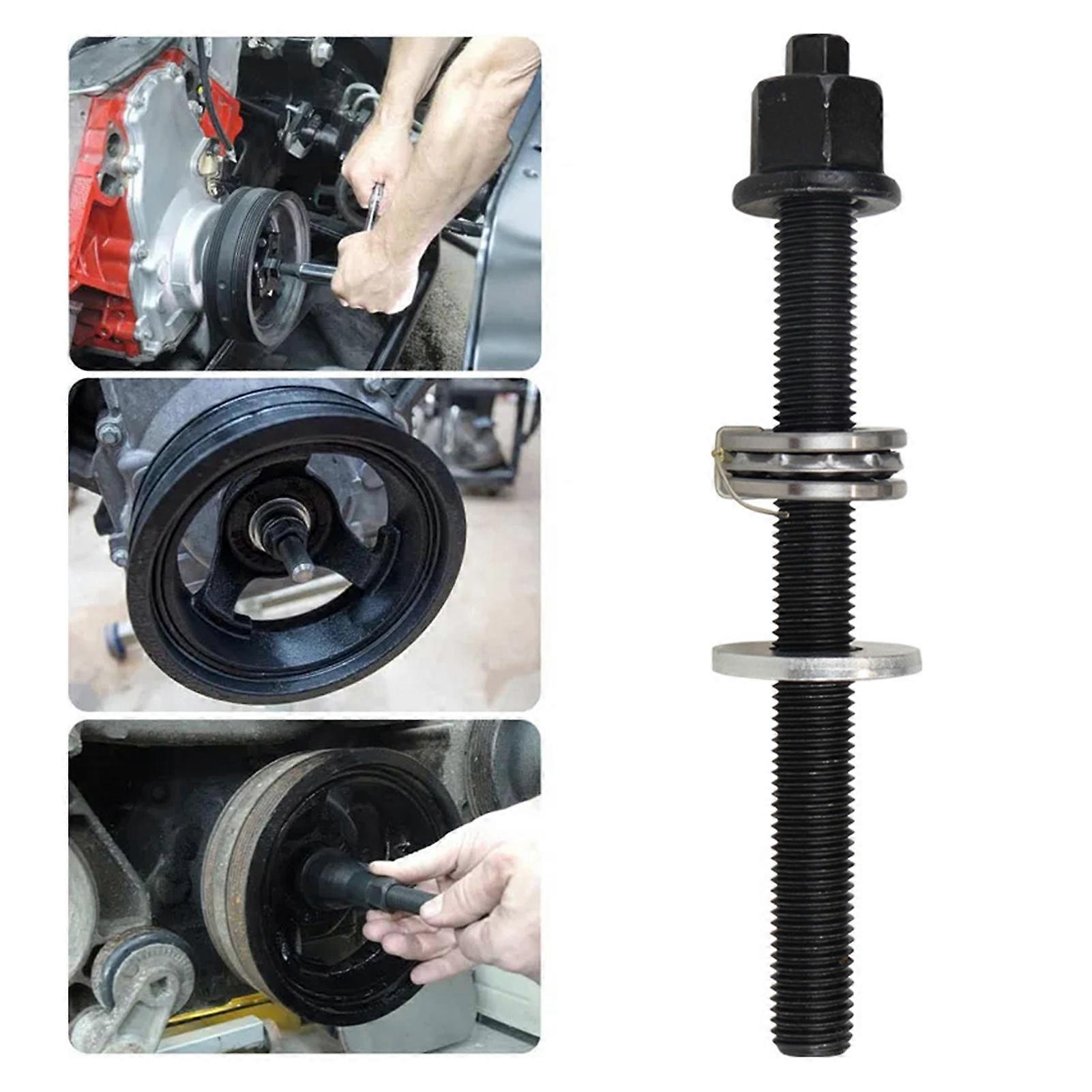 Crank Pulley Installer with Thrust Bearing Harmonic Balancer Rustproof ...