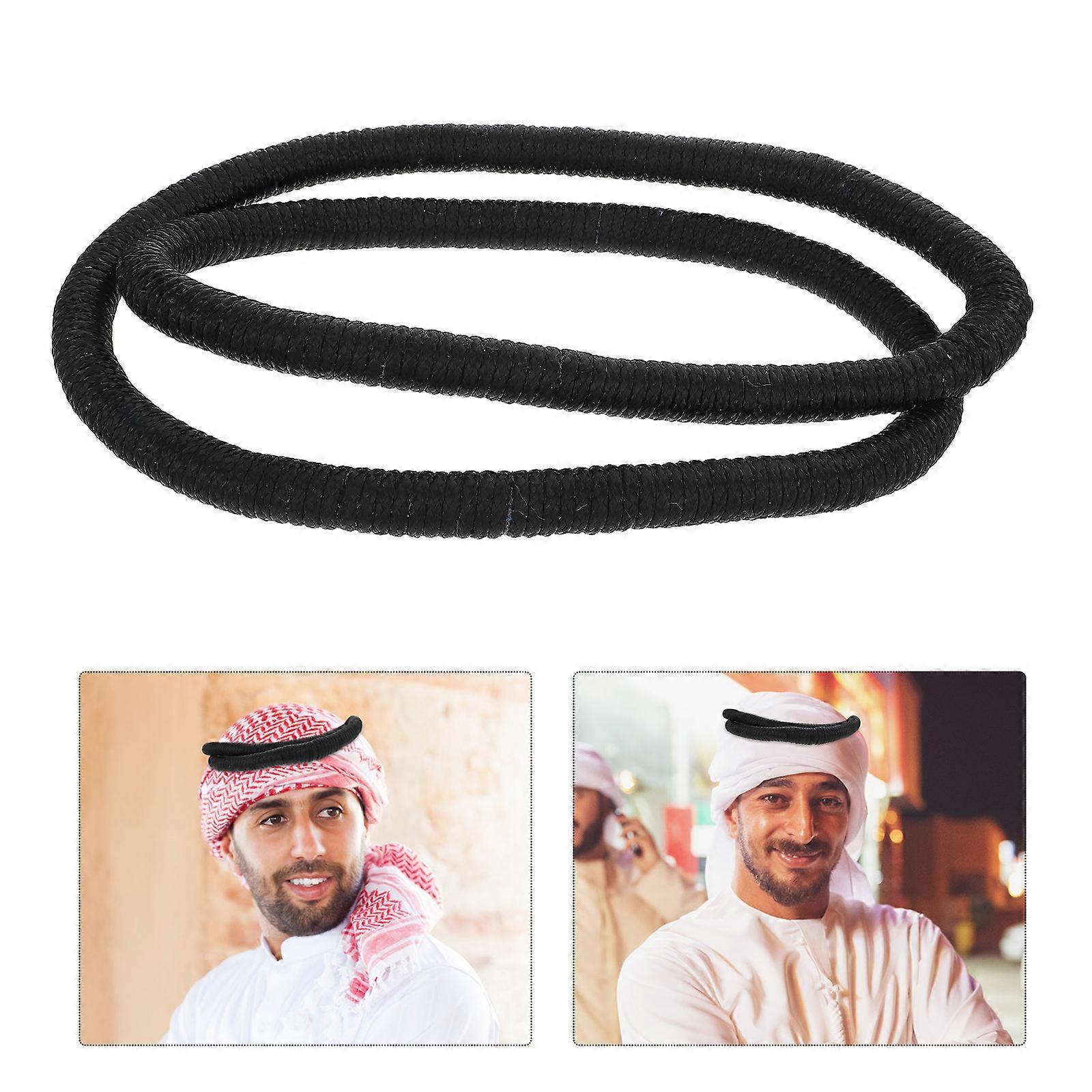 Headbands Men Muslim Headcover Accessories Arab Shemagh Costume ...