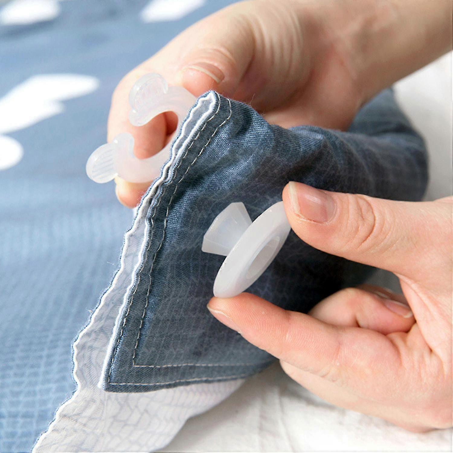 4Pcs Comforter Clips Anti-slip Versatile PP Plastic Practical Duvet ...