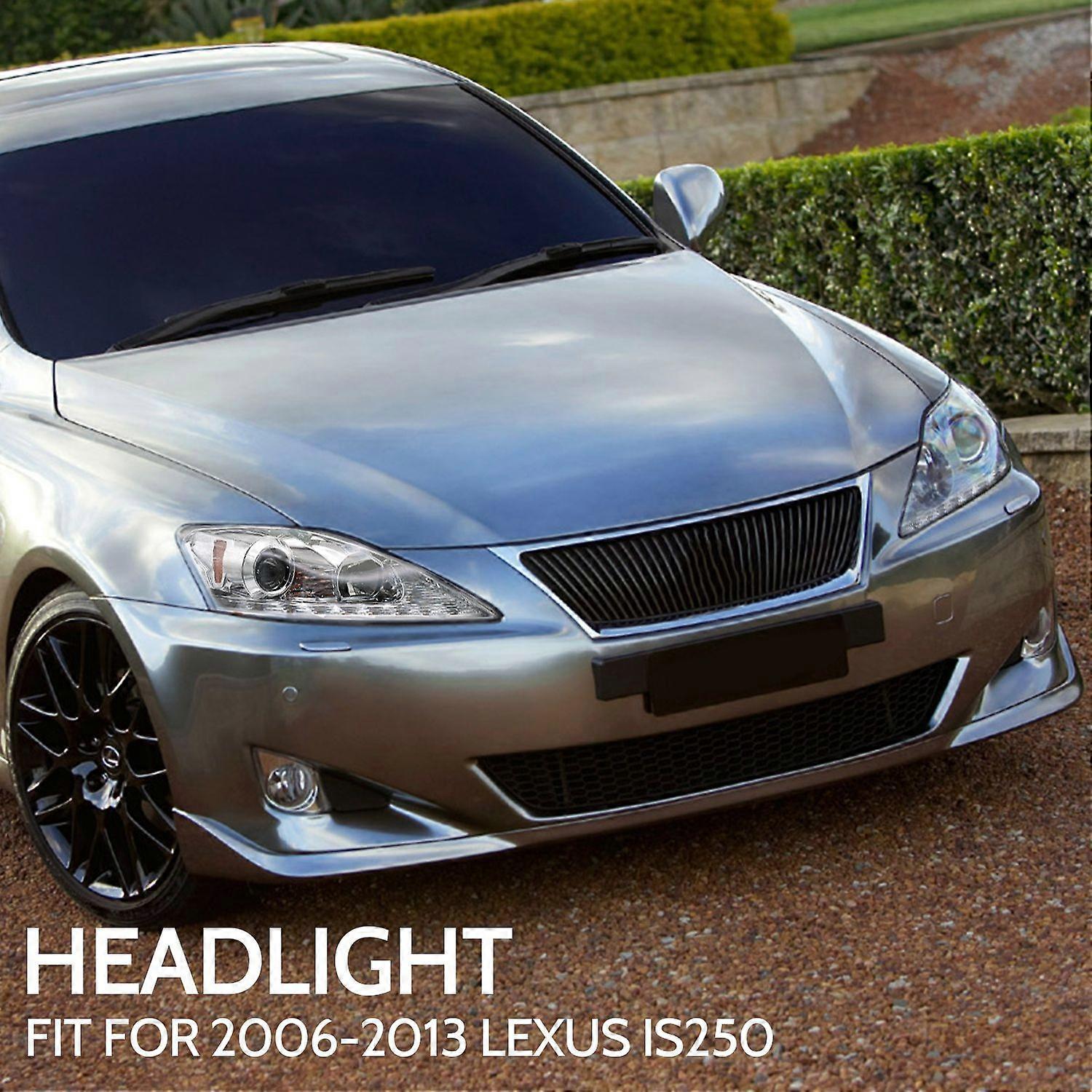Headlights Assembly Fit for 2006~2013 Lexus IS250 IS350, Pair Halogen Headlamps, Left/Driver ...