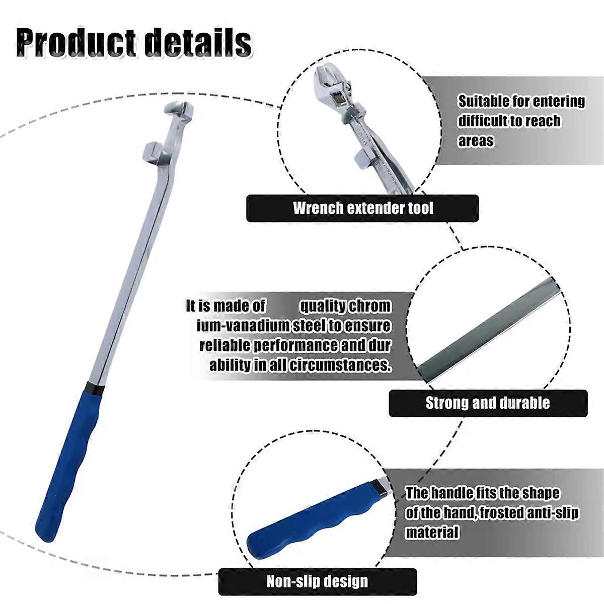 Wrench Extender Tool Bar 15inch Universal Torque Adaptor Wrench | Fruugo UK
