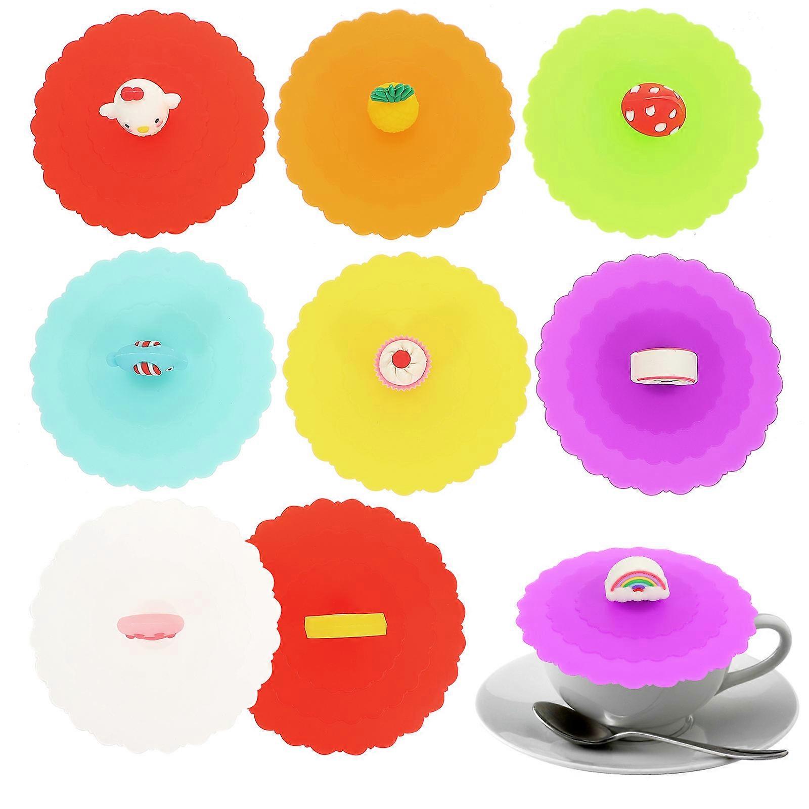 Protective Cup Cover Cartoon Shaped Universal Mug Lids Easy to Clean ...