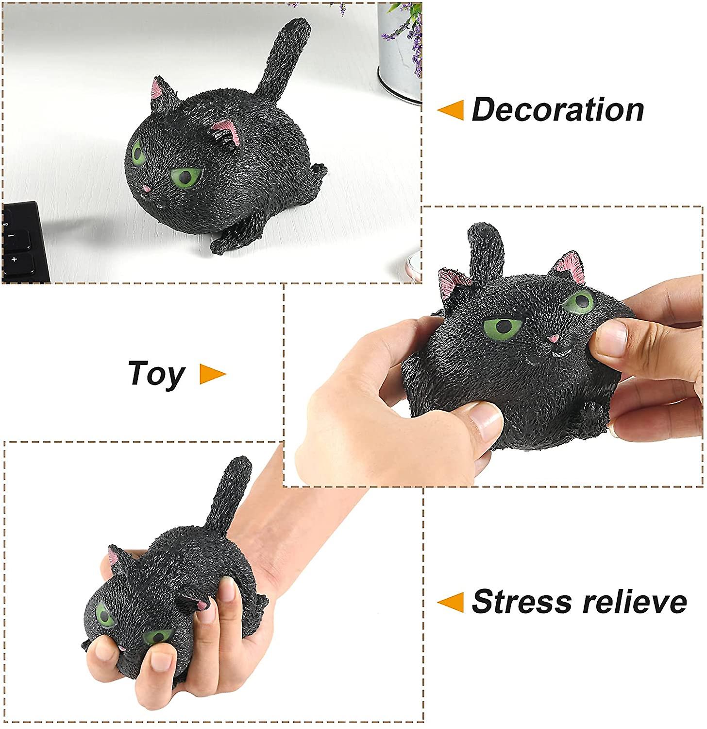 Fong Cat Squishy Angry Cat Stress Relief Toys,pinch, Squeeze,relieve ...