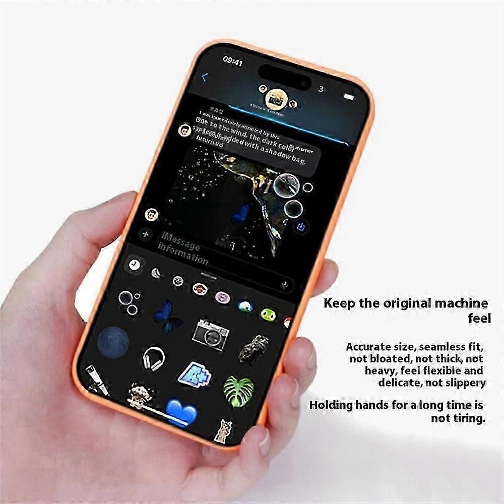 For iPhone 15 Pro Case Compatible with MagSafe Liquid Silicone Phone Back Cover [Induction ...