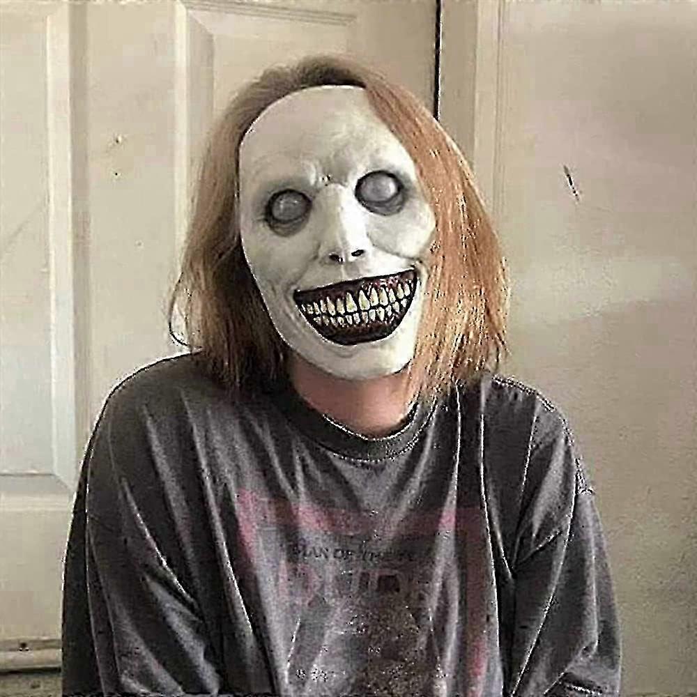 CreepyParty Halloween Masks, Scary Halloween Masks, Smiling Demon Mask ...