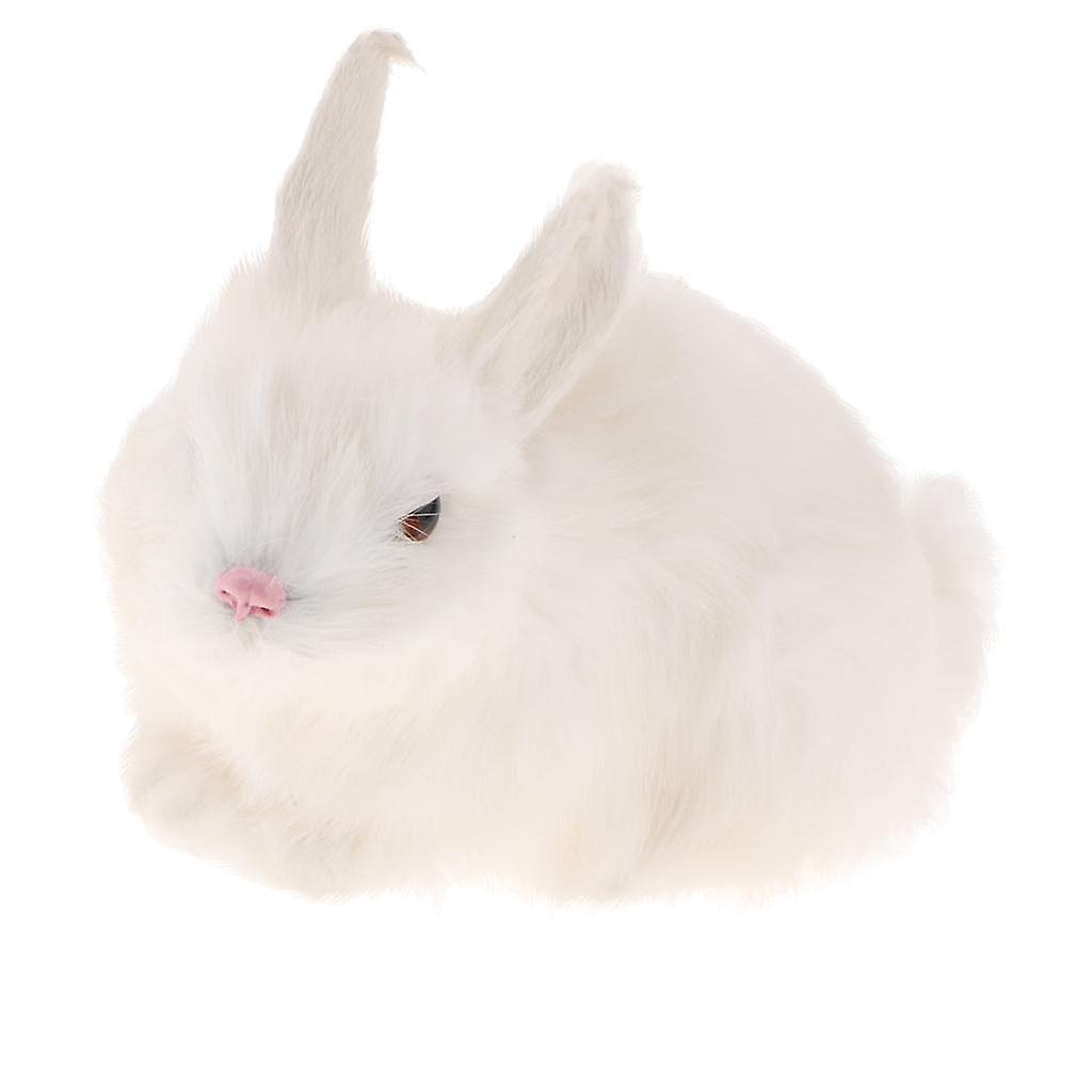 14x21cm Rabbit Statue Home Garden Ornament Prop Model Figure | Fruugo UK