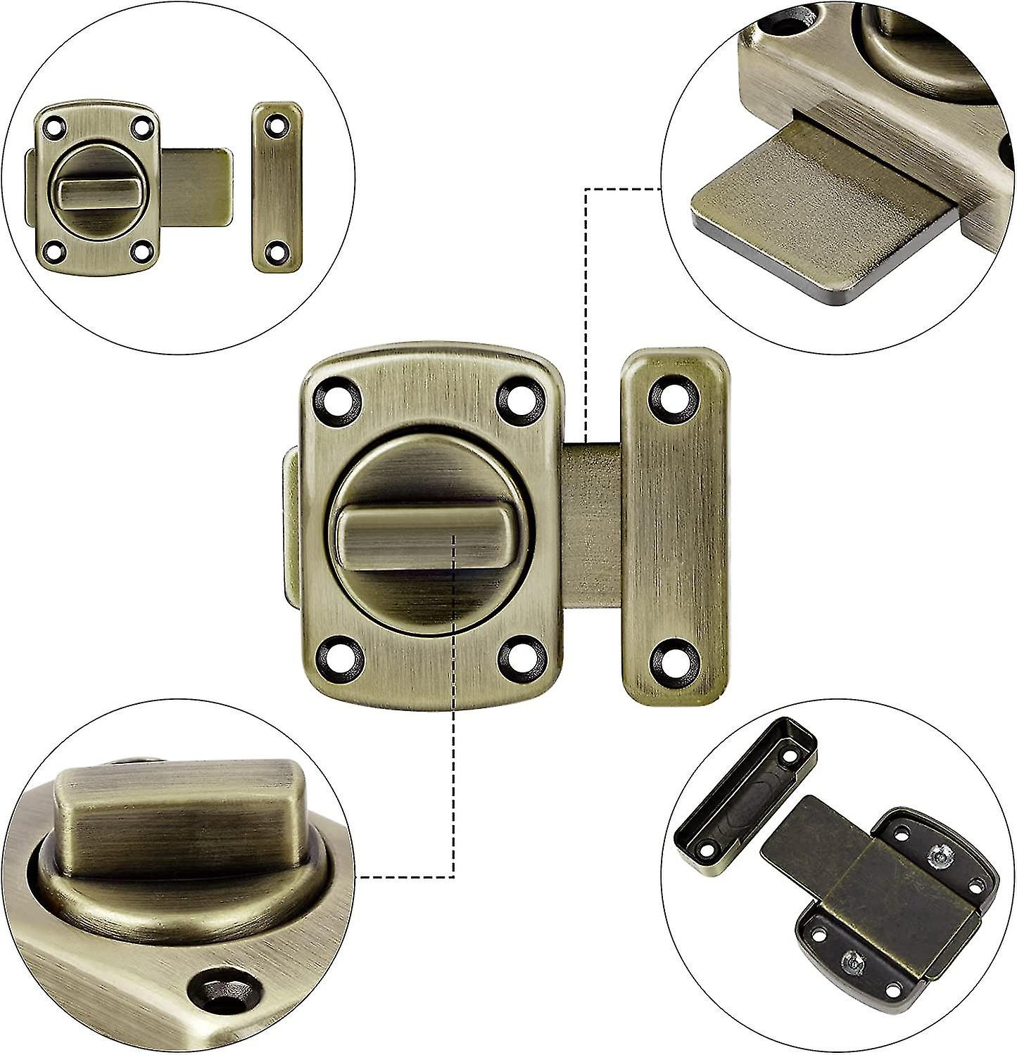 Door Latch Safety Rotary Door Latch Lock Zinc Alloy Door Revolving Door ...