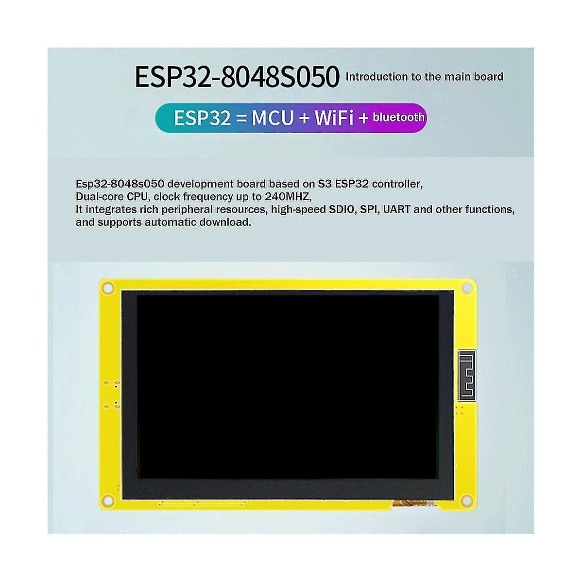 Esp32-s3 Lvgl Board With 5 Inch Lcd Display Citive Touch Screen Wifi Tooth Mcu | Fruugo NO