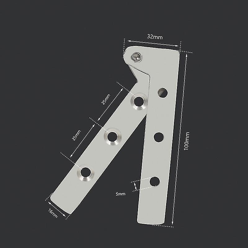 Set Of 2 Stainless Steel Hidden Door Pivot Hinges 360 Degree Rotation ...