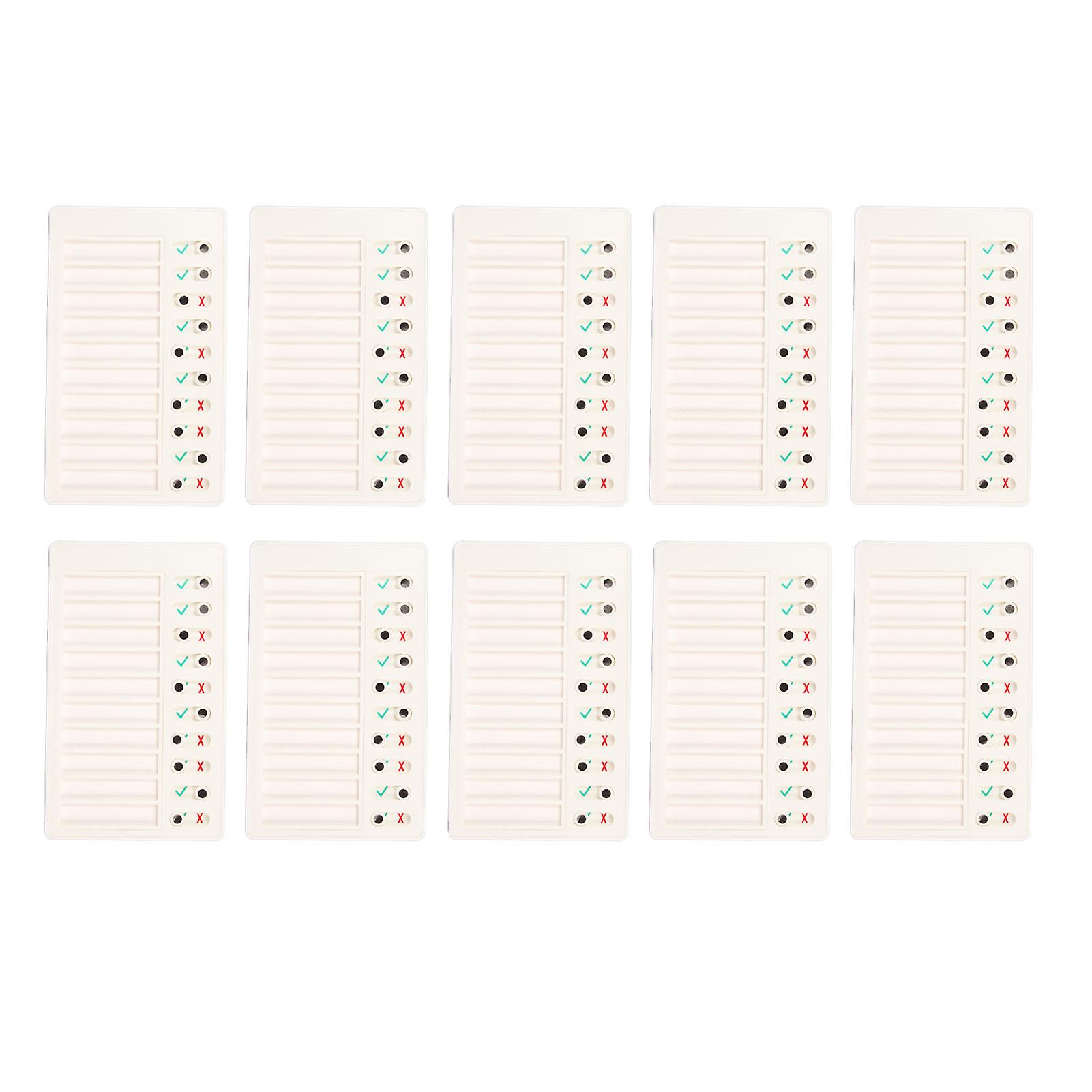 10pcs Chore Checklist Board Mutipurpose DIY Innovative Blank Reusable ...