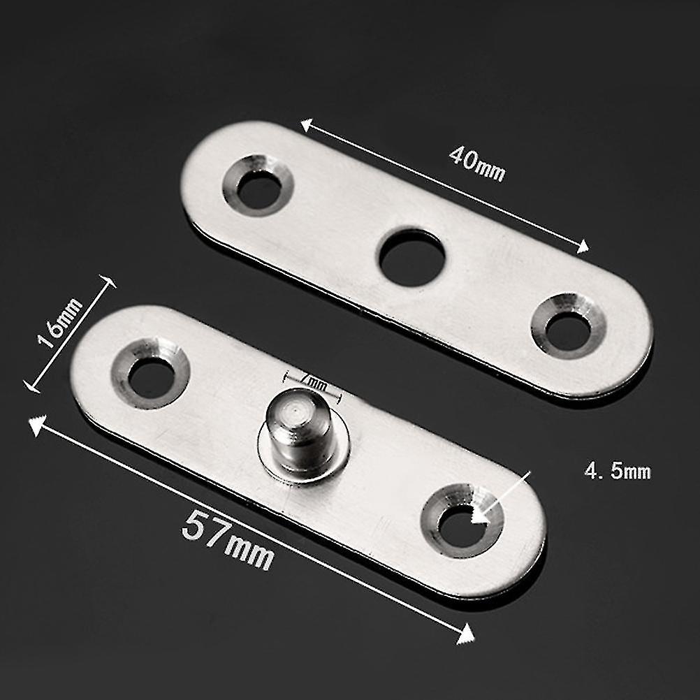 10pcs 360 Degree Rotatable Household Door Hinges Stainless Steel Up And ...
