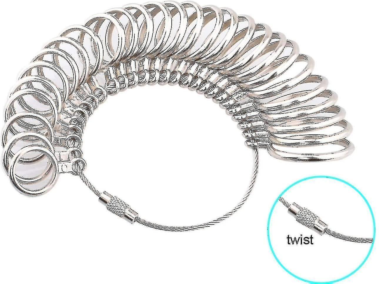 Ring Sizer Measuring Tool,4 Sizes Ring Measurement Stick Metal Mandrel ...