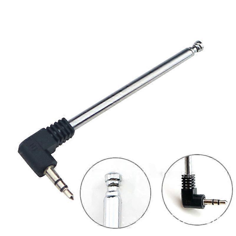 3.5mm FM Radio Receiver Antenna Retractable Aerial Stainless Steel ...