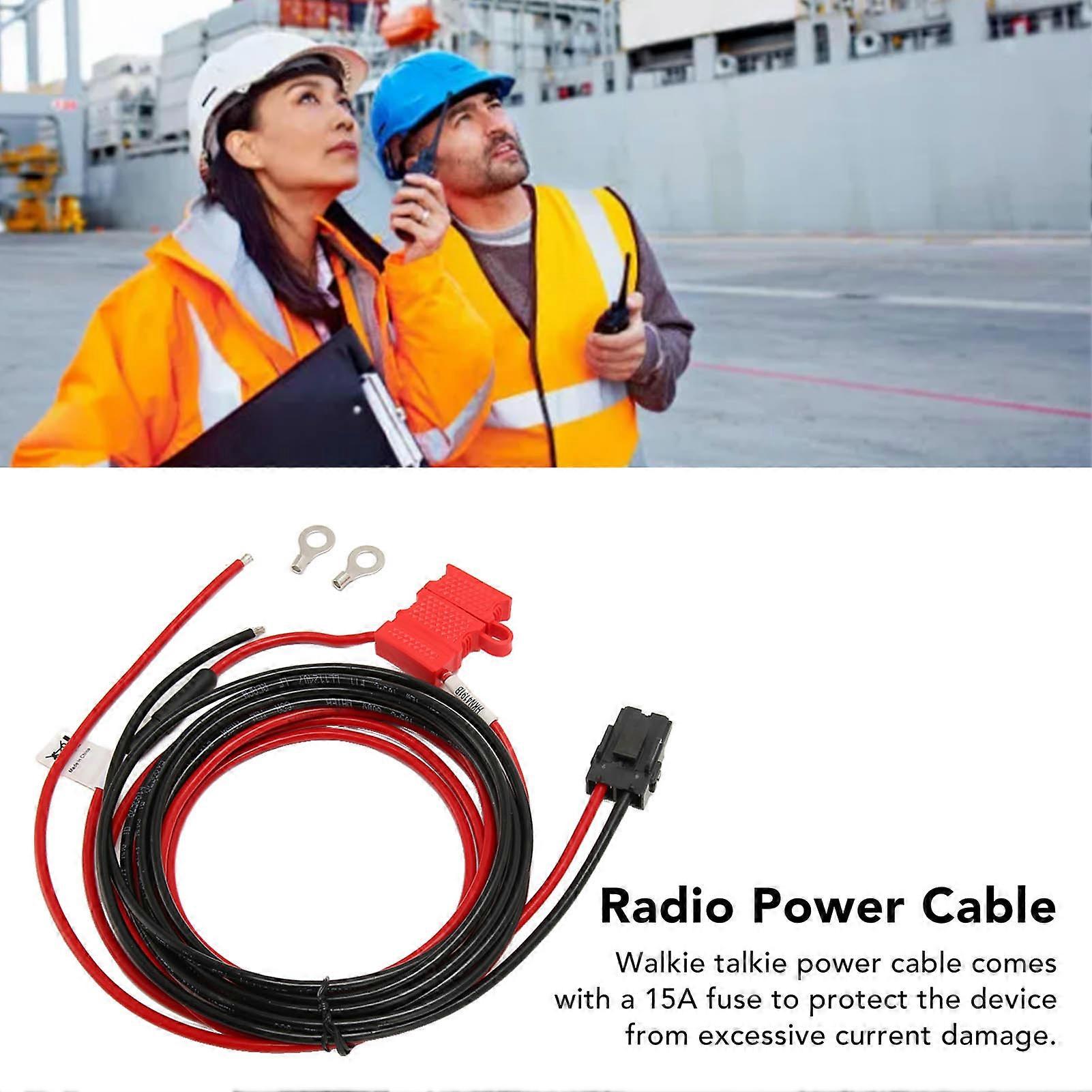 Rkn4152a Radio Power Cable 15a Fuse Durable Walkie Talkie Power Cable ...