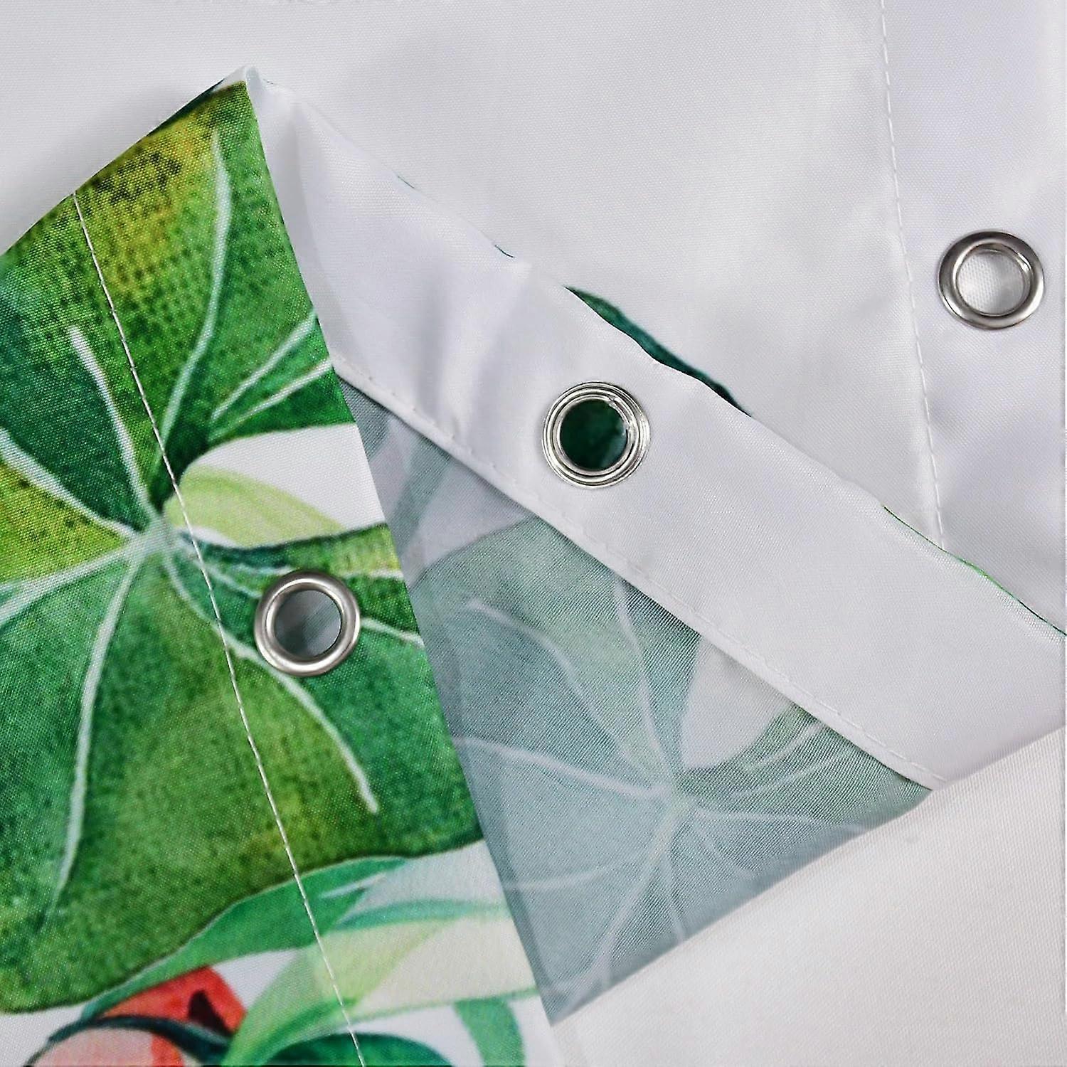 Bohemian Plant Shower Curtain, Spring Green Plants Flower Shower ...