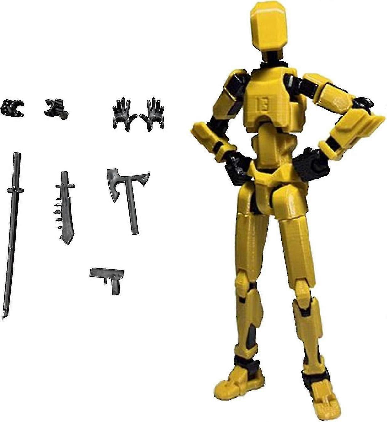 T13 Action Figure, Titan 13 Action Figure With 4 Types Of Weapons And 3 ...