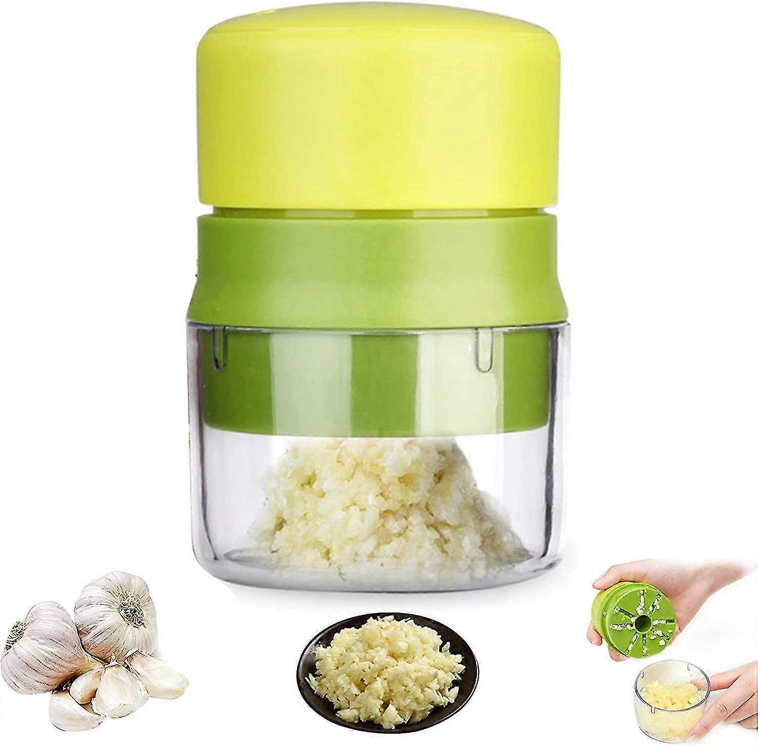 Garlic Press, Garlic Grinder Ginger Crusher, Crusher Squeezer, Easy To ...