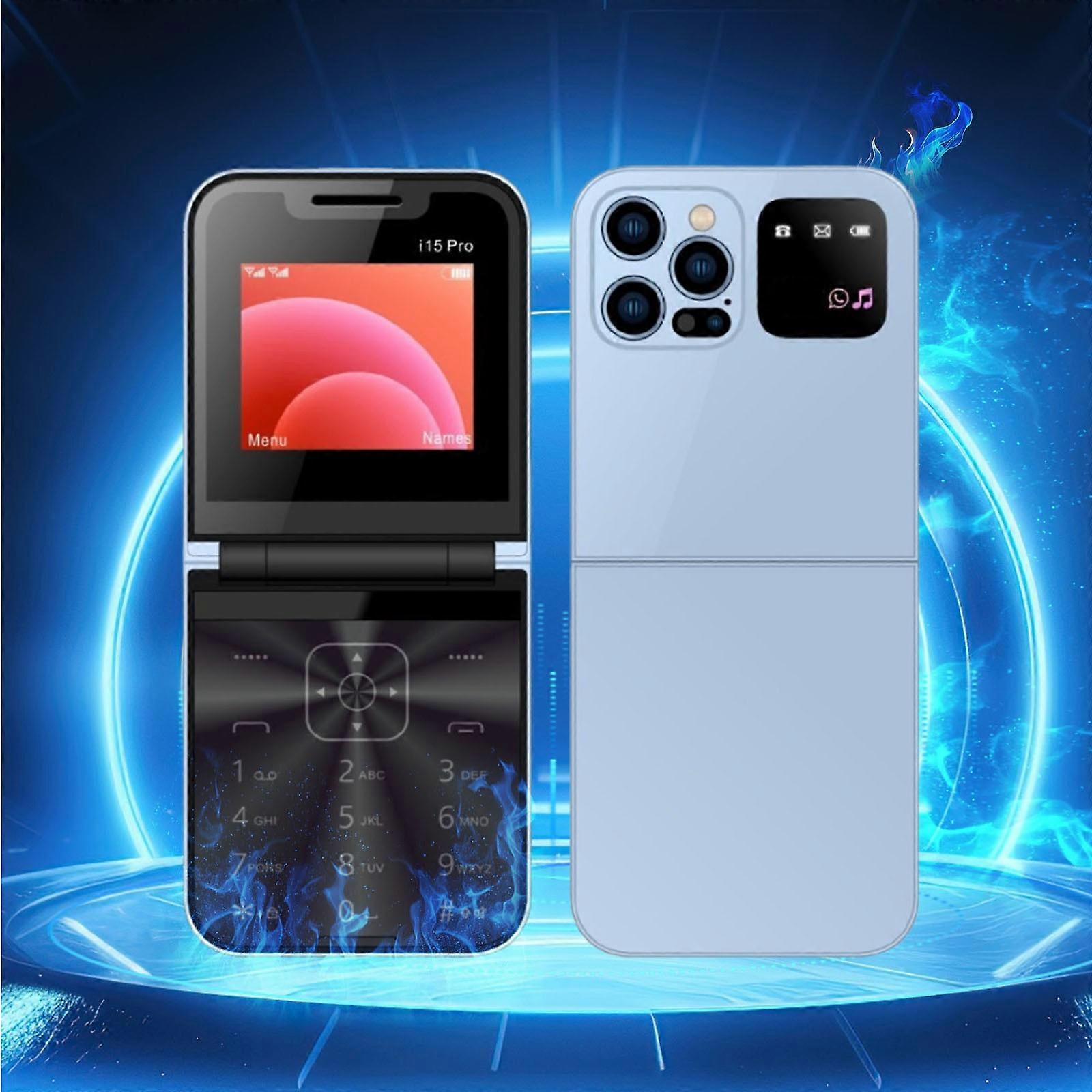 2024 New Mini Flip Mobile Phone 2 SIM Card Small Display Foldable Cell ...